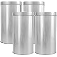 Amazon.com: Solstice Double Seal Tea Canisters (4-Pack, Large); Round ...