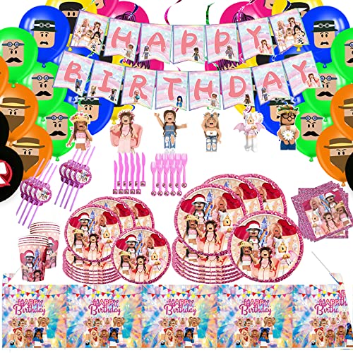 Mua Creative Birthday Party Supplies DIY Building Colorful Blocks Theme ...