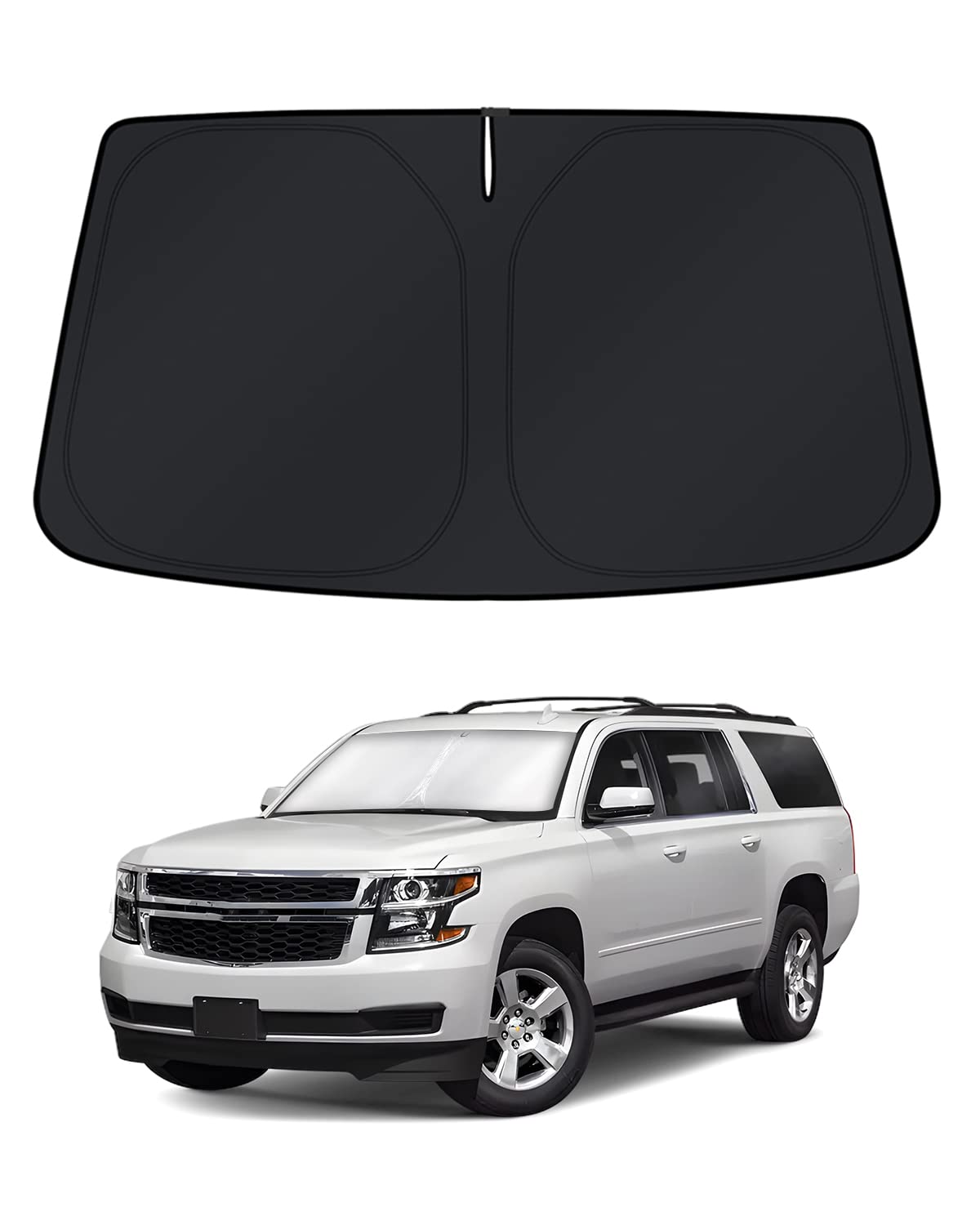 KUST Windshield Sun Shade for 2015-2020 Chevrolet Chevy Suburban/Tahoe ...