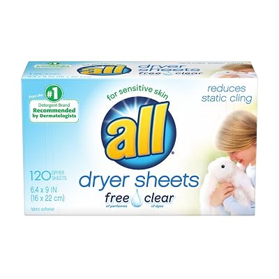 Sensitive Skin Dryer Sheets, Free Clear, 120 Count Philippines | Ubuy