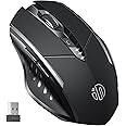 Amazon.com: INPHIC Wireless Mouse, [Upgraded: Battery Level Visible ...