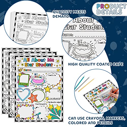40 Packs All About Me Student Posters Star Student Poster All About Me ...