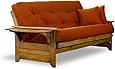 Amazon.com: Brentwood Tray Arm Full Size Wood Futon Frame - Heritage ...