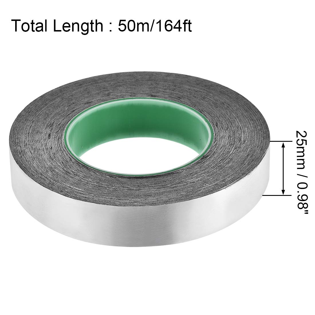 uxcell 25mm Aluminum Foil Tape High Temperature Tape for HVAC,Sealing ...