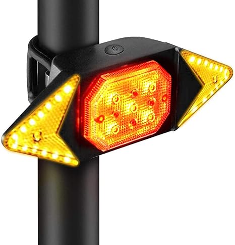 Lurowo Bike Rear Light LED, Bicycle Indicators with Wireless Remote ...