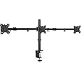 Amazon.com: VIVO Black Triple Monitor Adjustable Desk Mount, Articulating Tri Stand Holds 3 ...