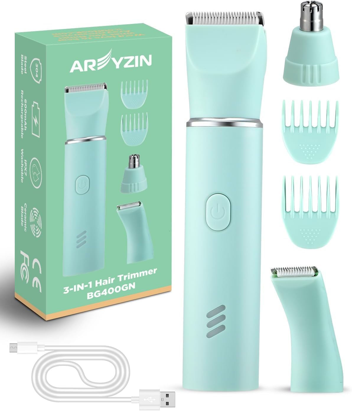 AREYZIN Waterproof Bikini Trimmer Women Electric Razor for Women with ...
