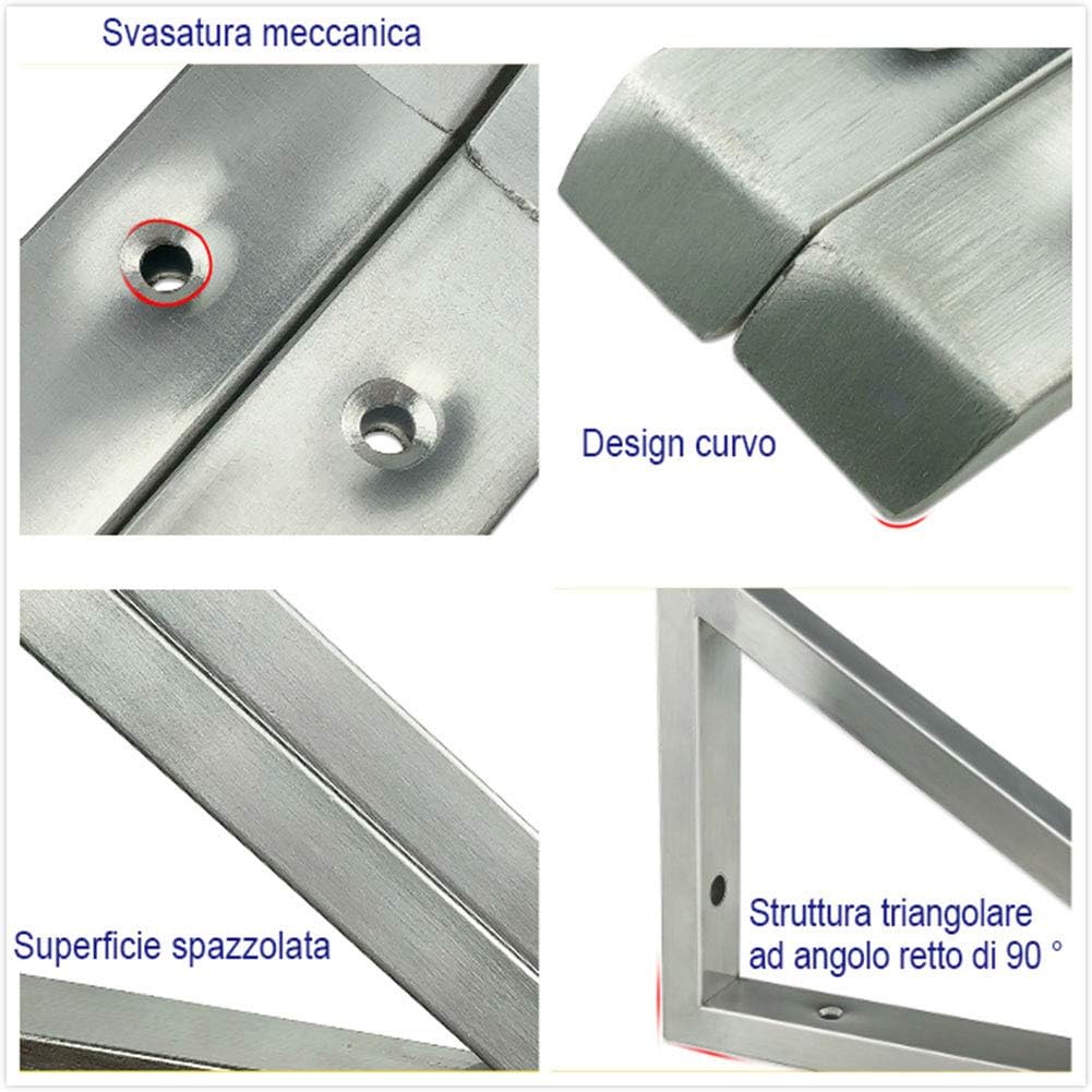 Staffe e supporti per mensole Staffa per mensola in acciaio ...