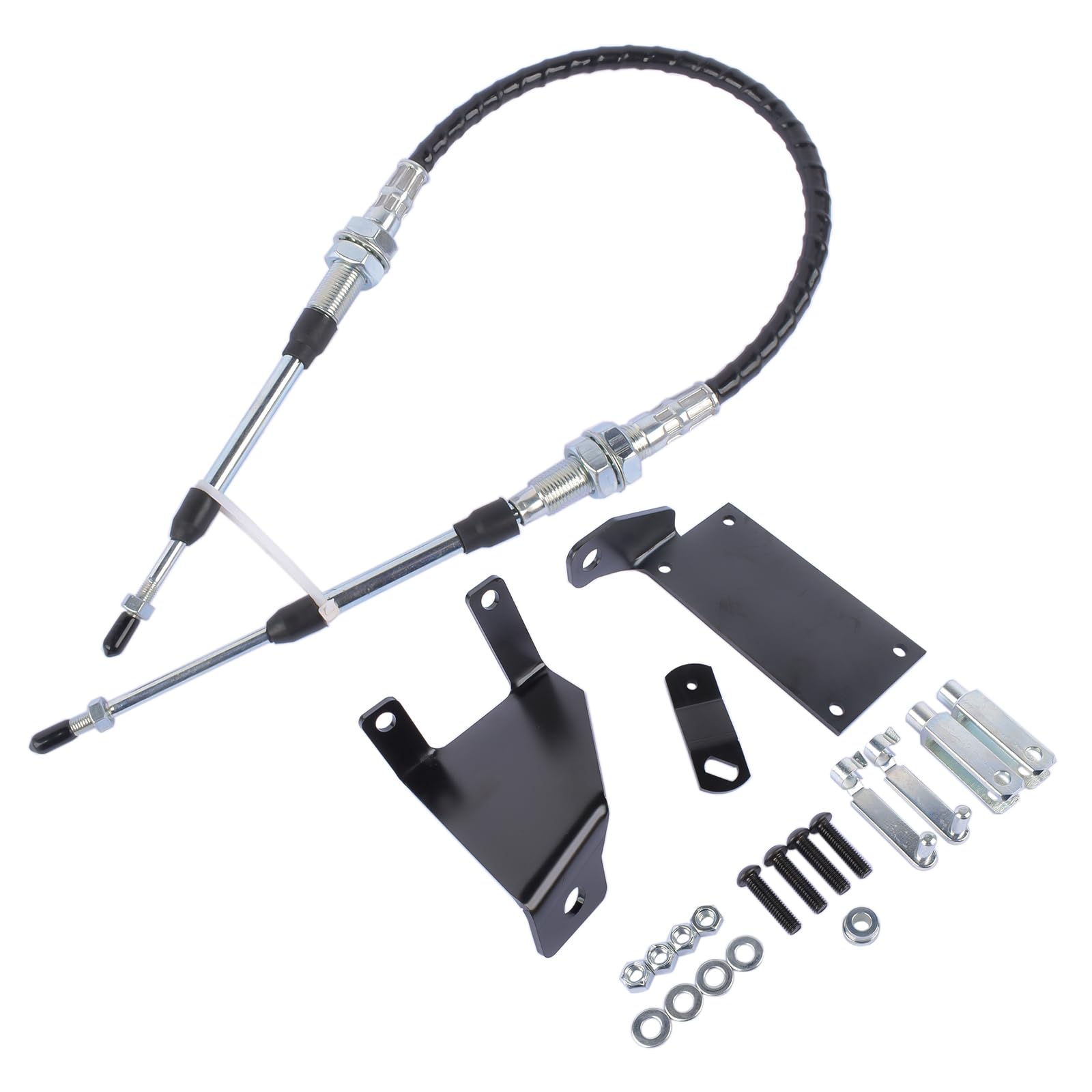 GLOSSY AUTO PARTS Transfer Case Cable Shift Linkage Upgrade Heavy Duty Replacement for 1997-2006 ...