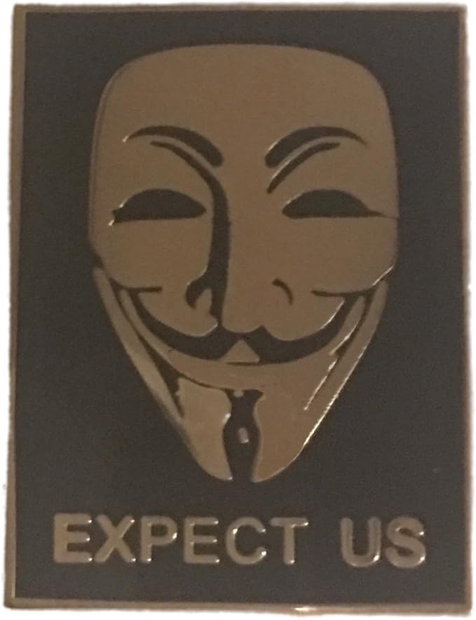 Amazon.com : Anonymous Hacker Mask Lapel Pin : Everything Else