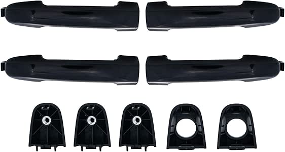 Amazon.com: DEAL New 4pcs Complete Left+Right Front+Rear Side Black ...