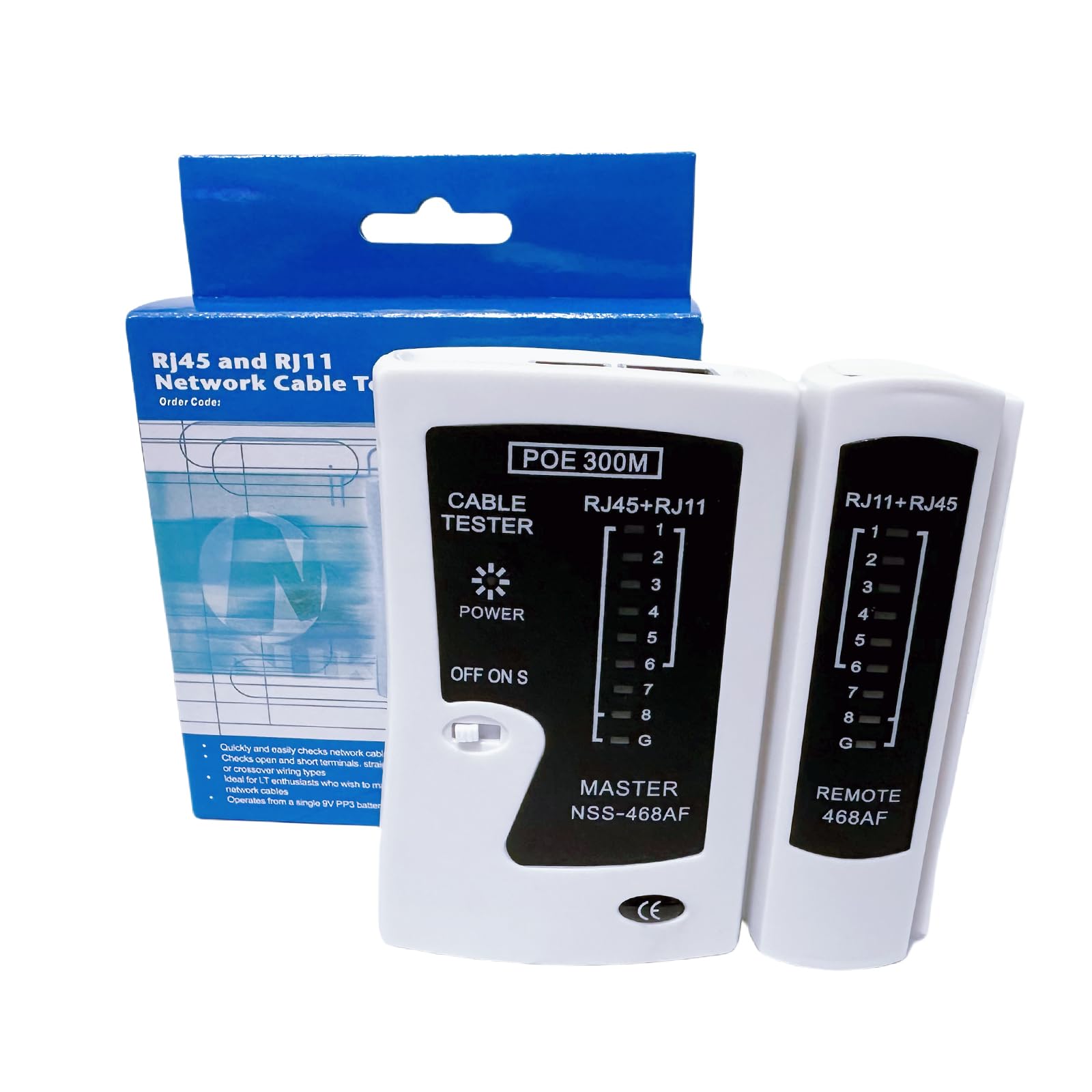 Network Cable Tester RJ45 LAN Cable Test Support POE for RJ45 Cat5 ...