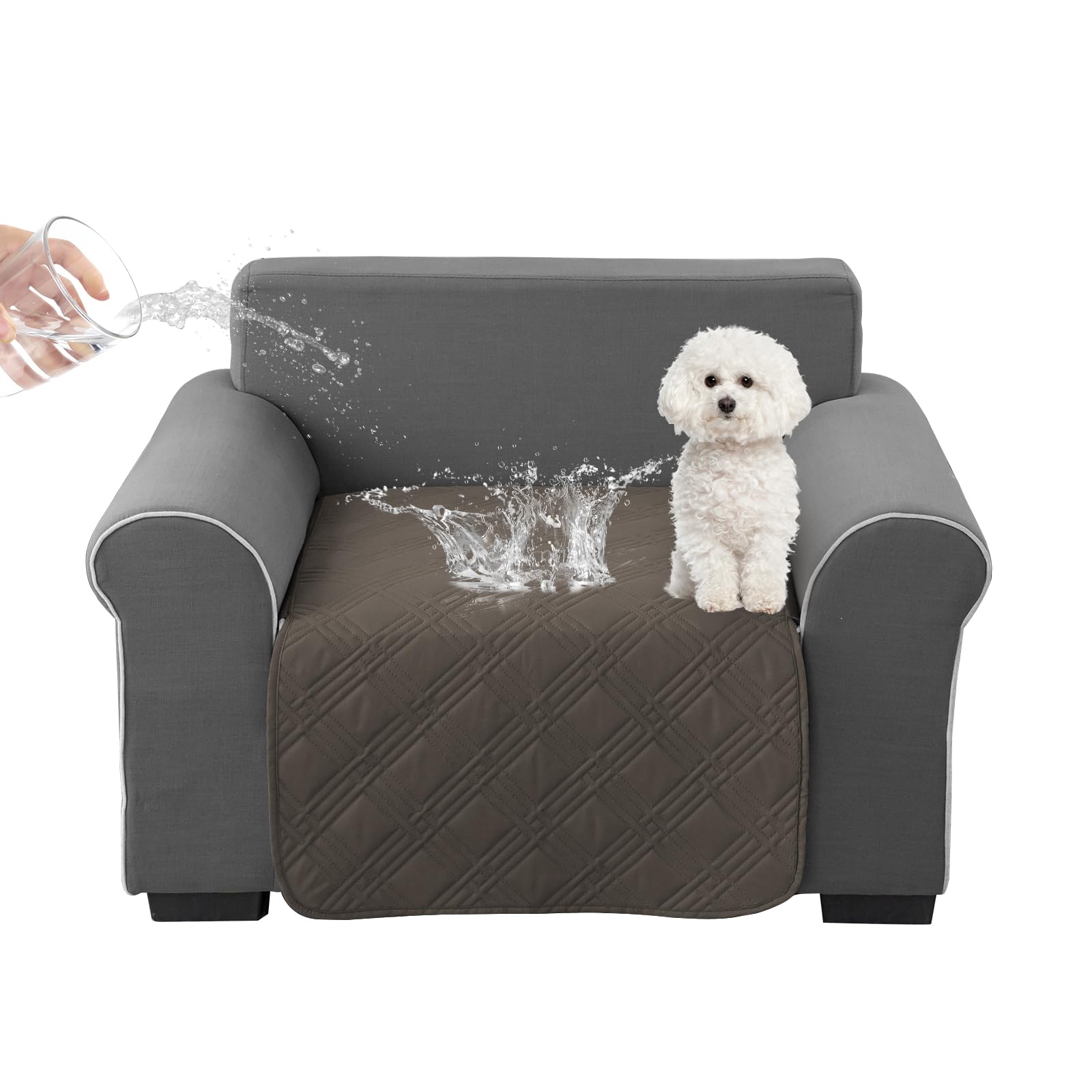 Easehomey Waterproof Chair Covers for Pets Dogs,Chair Seat Covers 1 ...