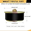 Siptenk 2-1/4" Freeze Rubber Expansion Plug 3 pcs, Automotive Rubber ...