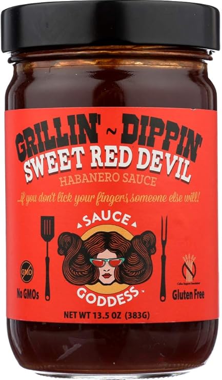 Amazon.com : SAUCE GODDESS Sweet Red Devil Sauce, 13.5 OZ : Grocery ...