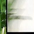 Amazon.com: Hoonng Window Reeded Glass Film, Privacy Removable Static ...
