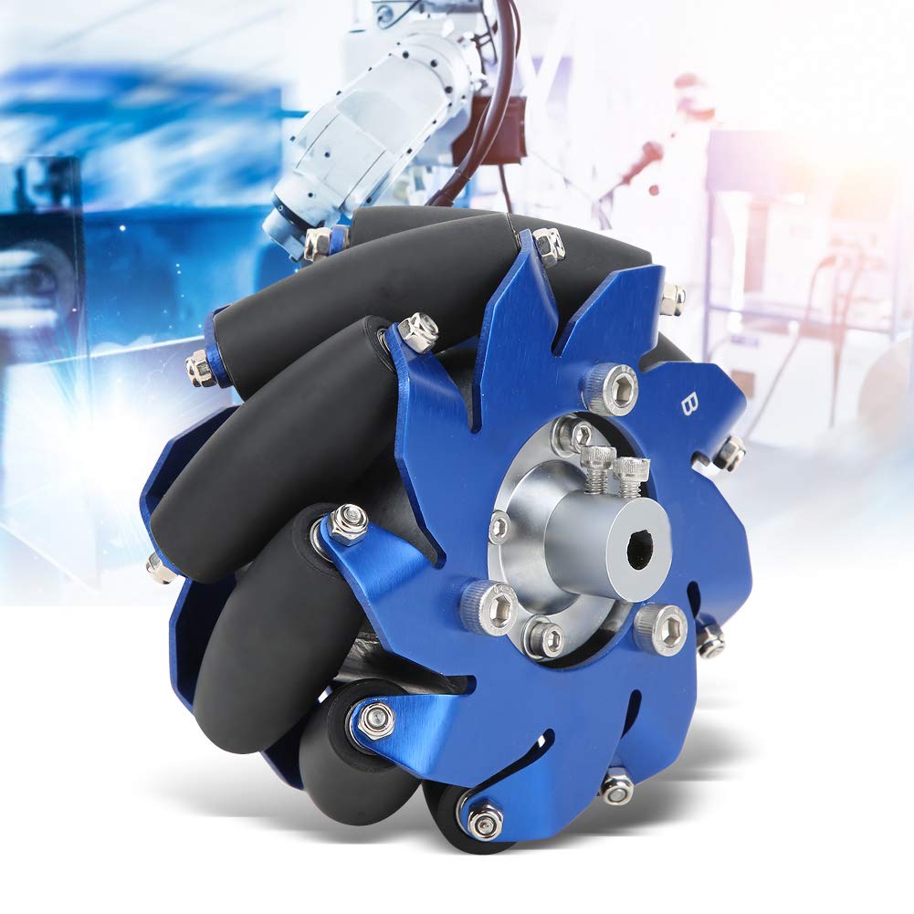 Mua 4in Mecanum Wheel Left Aluminum with TPU Rubber Rollers Industrial ...