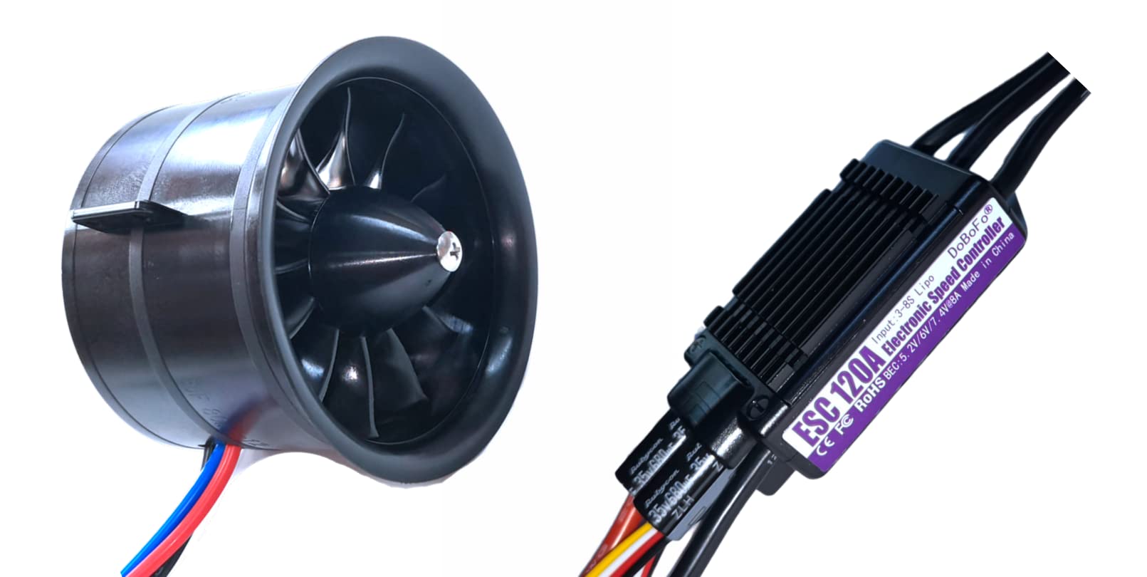 Mua DoBoFo EDF 80mm 6S 2000KV 25.2V 12 Blades with 120A ESC, Electric ...