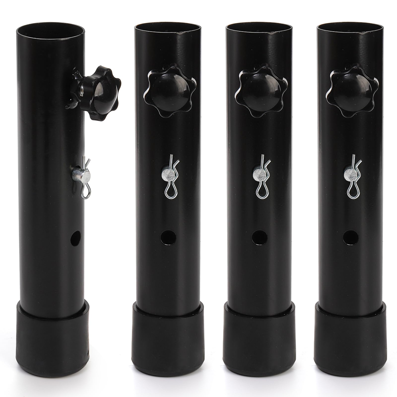 WUWEOT 4 Pack Table Leg Extenders, Adjustable Folding Table Leg Risers ...