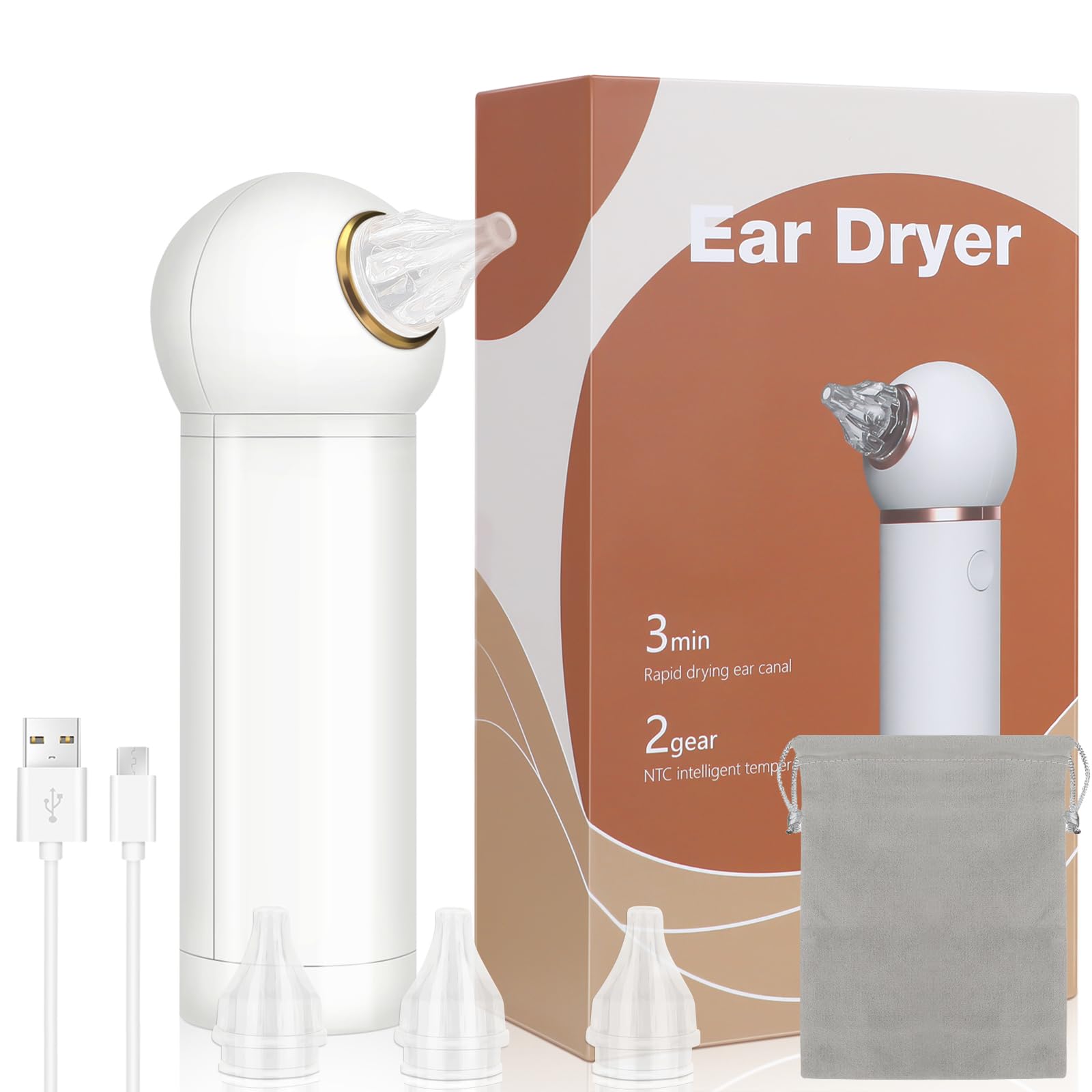 Mua Ear Water Dryer, Rechargeable Ear Drying for Swimmers Dry Ears, Ear ...