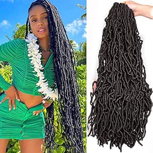 Amazon.com : Faux Locs Crochet Hair 32 Inch 7 Packs New Soft Locs ...