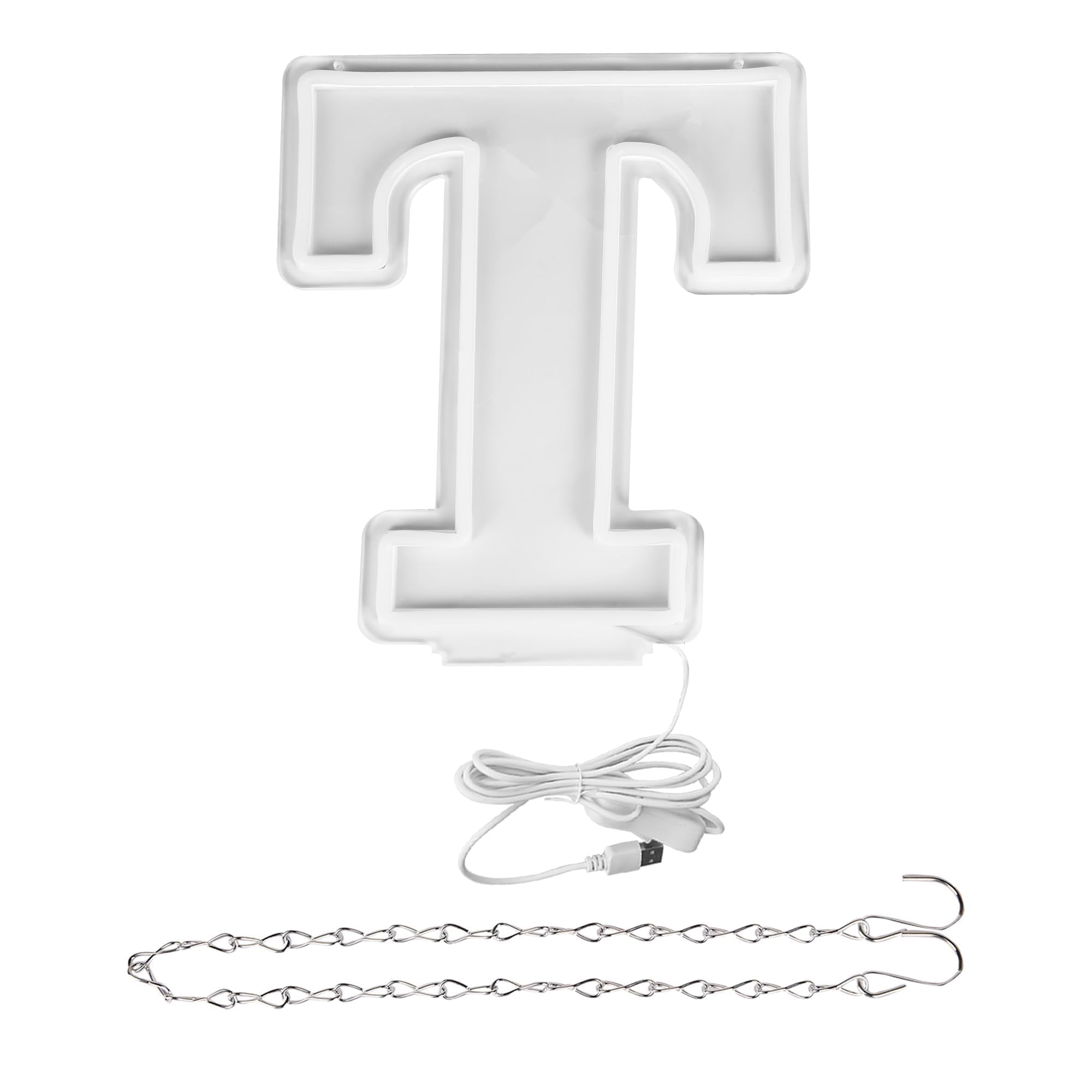 ATTNEON Letter T Neon Sign,Letter Lights 26 Alphabet Neon,Neon Letter ...