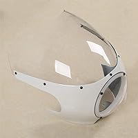 Amazon.com: Motorcycle 5-3/4" Headlight Fairing Screen Black & Smoke ...