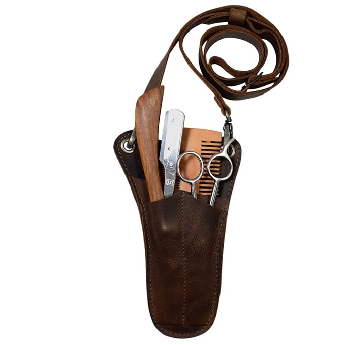Amazon.com : Hide & Drink, Leather Scissors Holster/Barber Scissors ...