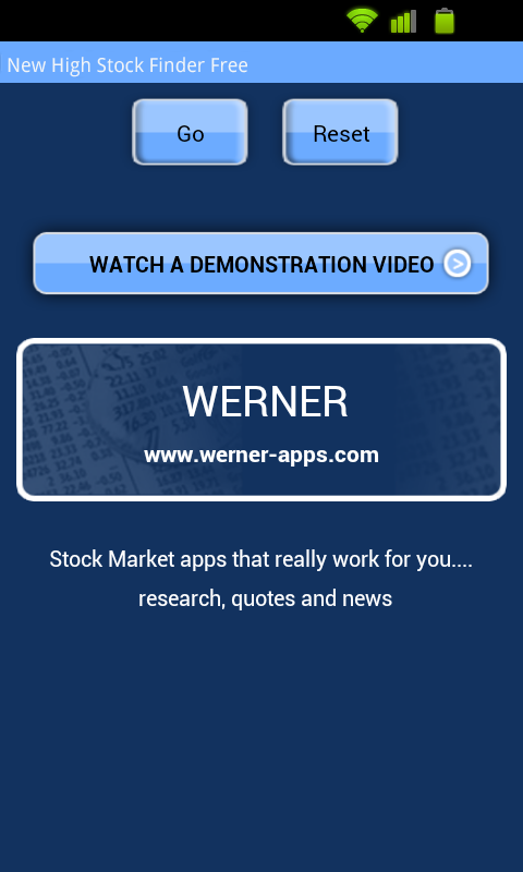 Amazon.com: New High Stock Finder Free: Appstore for Android