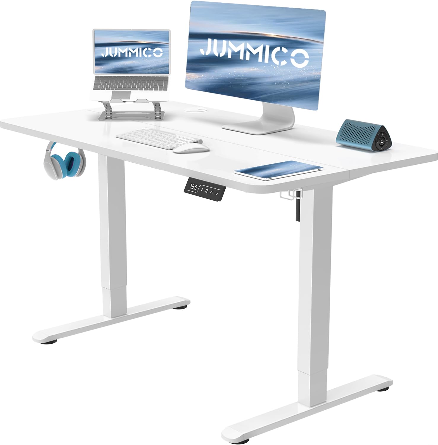 Mua JUMMICO Height-Adjustable Desk 100 x 60 cm with USB Socket and ...