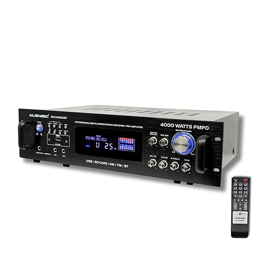 MUSYSIC Professional amp 4000W Hybrid Amplifier – 3U Digital Output ...