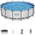 Amazon.com: Bestway Steel Pro MAX 15 Foot by 48 Inches Round Above ...