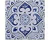 Amazon.com: 4 Mandala tiles - blue (30cm each) Blue&White: Handmade