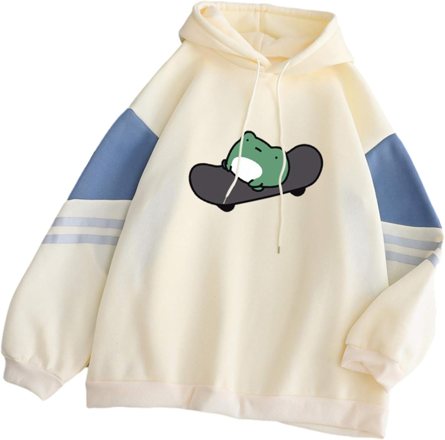 Sudadera con Capucha de Rana para Mujer, Bonita Sudadera con Estampado ...