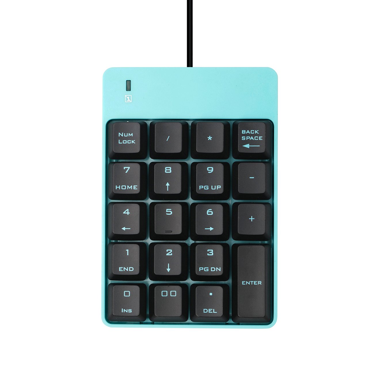 USB Numeric Keypad Jelly Comb Portable Slim Mini Number Pad For Laptop Desktop Computer PC 
