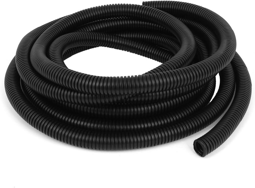 sourcingmap® 15 x 18mm Flexible isolierte PVC gerippt Wellschlauch Rohr ...