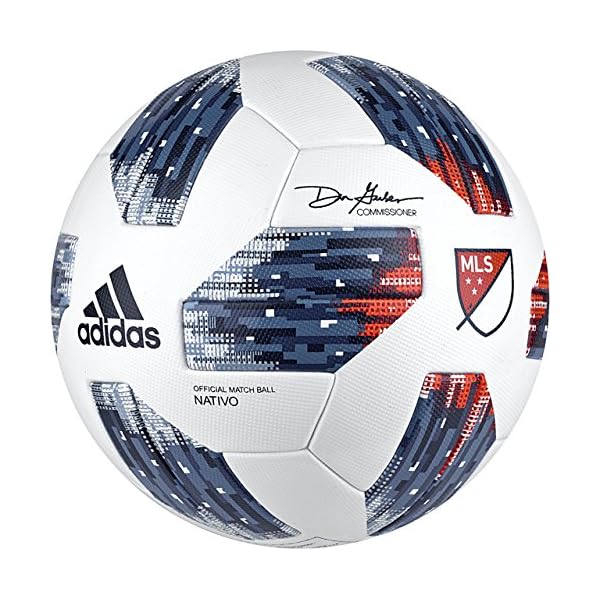 adidas 18 MLS Omb Soccer Ball 5 White/Blue - Deportivos.com