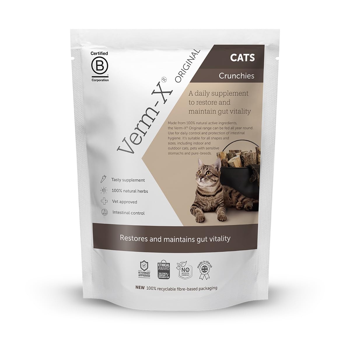 Mua Verm-X All Natural Cat Treat Supplement, Original Crunchies for ...