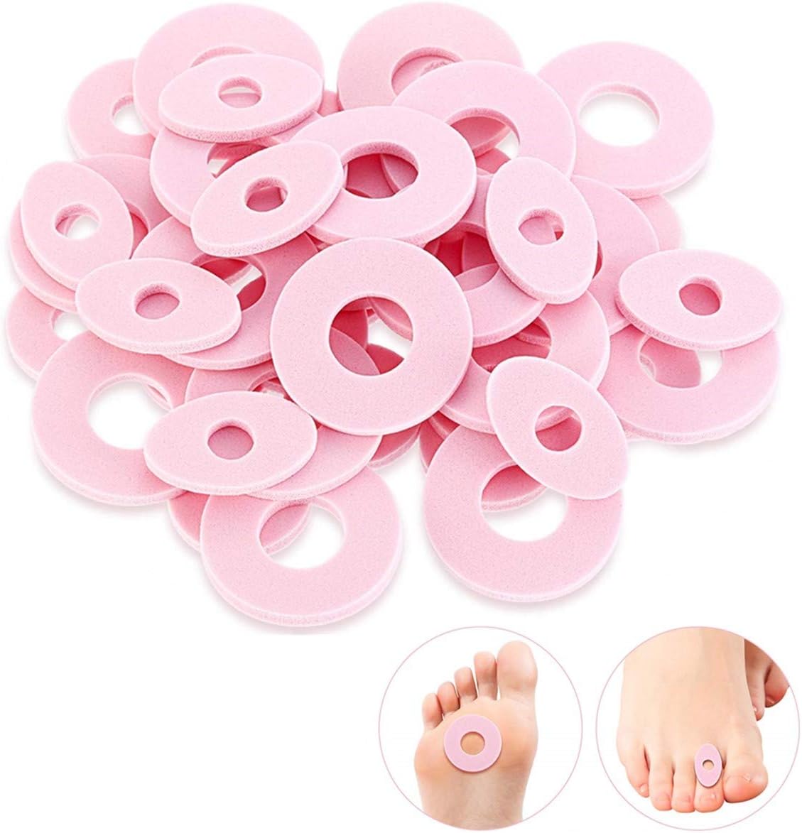 96 Pcs Callus Cushions Soft Foam Self Adhesive Callus Pads Corn Pad ...