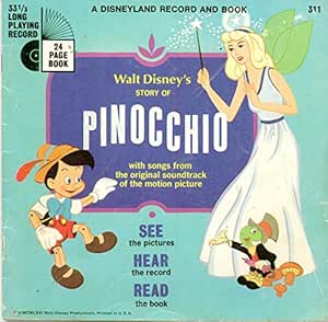 WALT DISNEY - Pinocchio;songs From the Original Soundtrack - Amazon.com ...