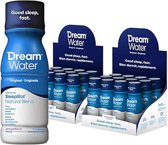 Dream Water Zero Calorie Natural Sleep Aid Drink - 74ml per Bottle - 24 ...