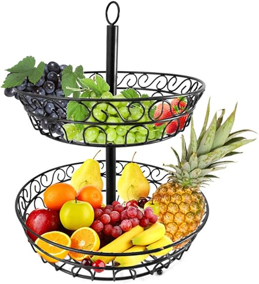 CatcherMy Obstkorb Obstschale Früchtekorb Metall Obst Etagere Lagerung ...