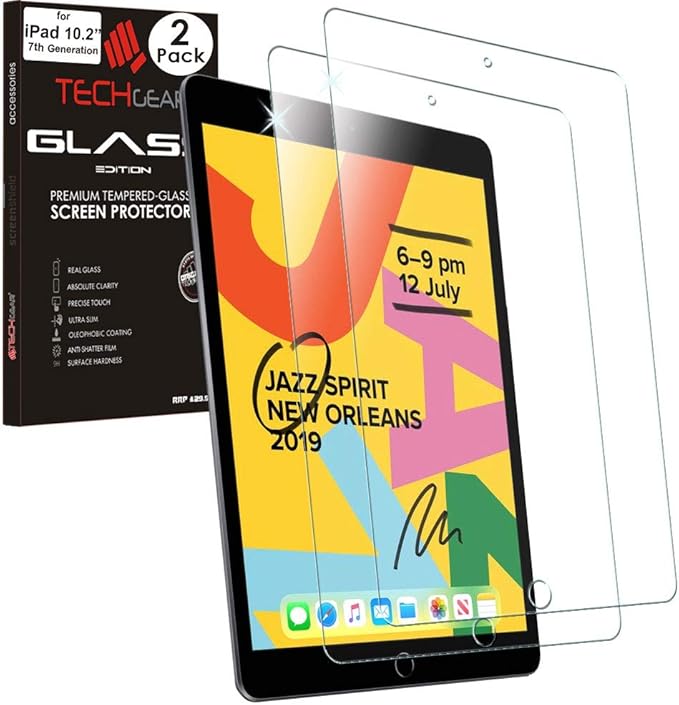 TECHGEAR 2 Pack of iPad 10.2" 2019 GLASS Edition Screen Protectors ...