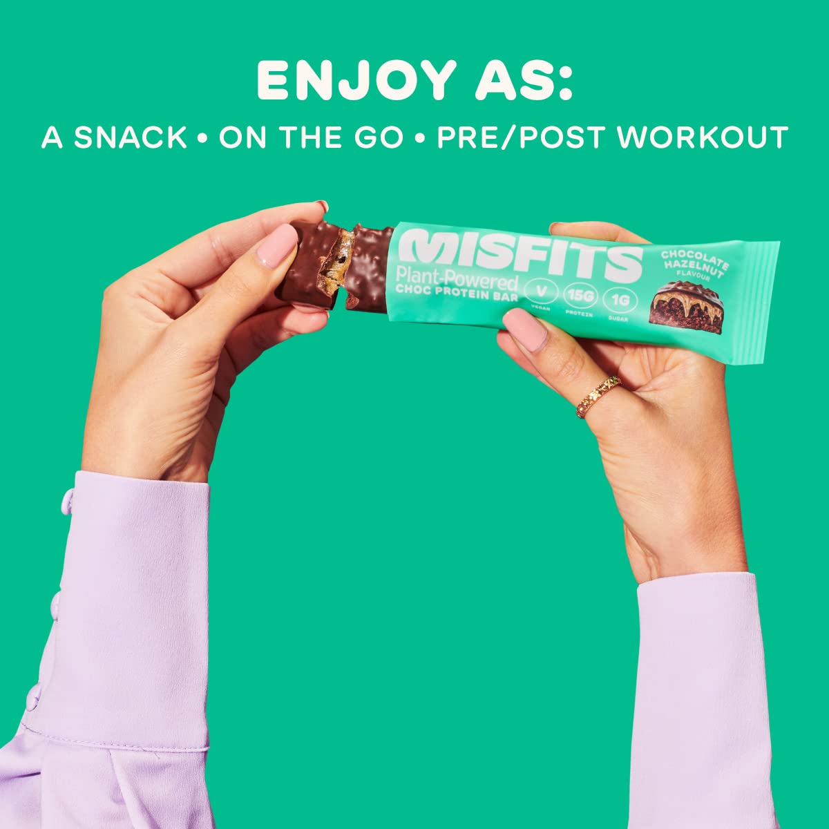 Mua Misfits Vegan Protein Bar, High Protein, Low Sugar, Gluten Free ...