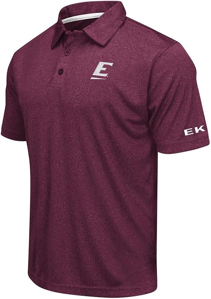 Mens EKU Eastern Kentucky Colonels Short Sleeve Polo Shirt Personalize ...