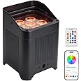 Amazon.com: 6x18W 6 in 1 Uplights Battery Rechargeable Uplight DMX APP ...