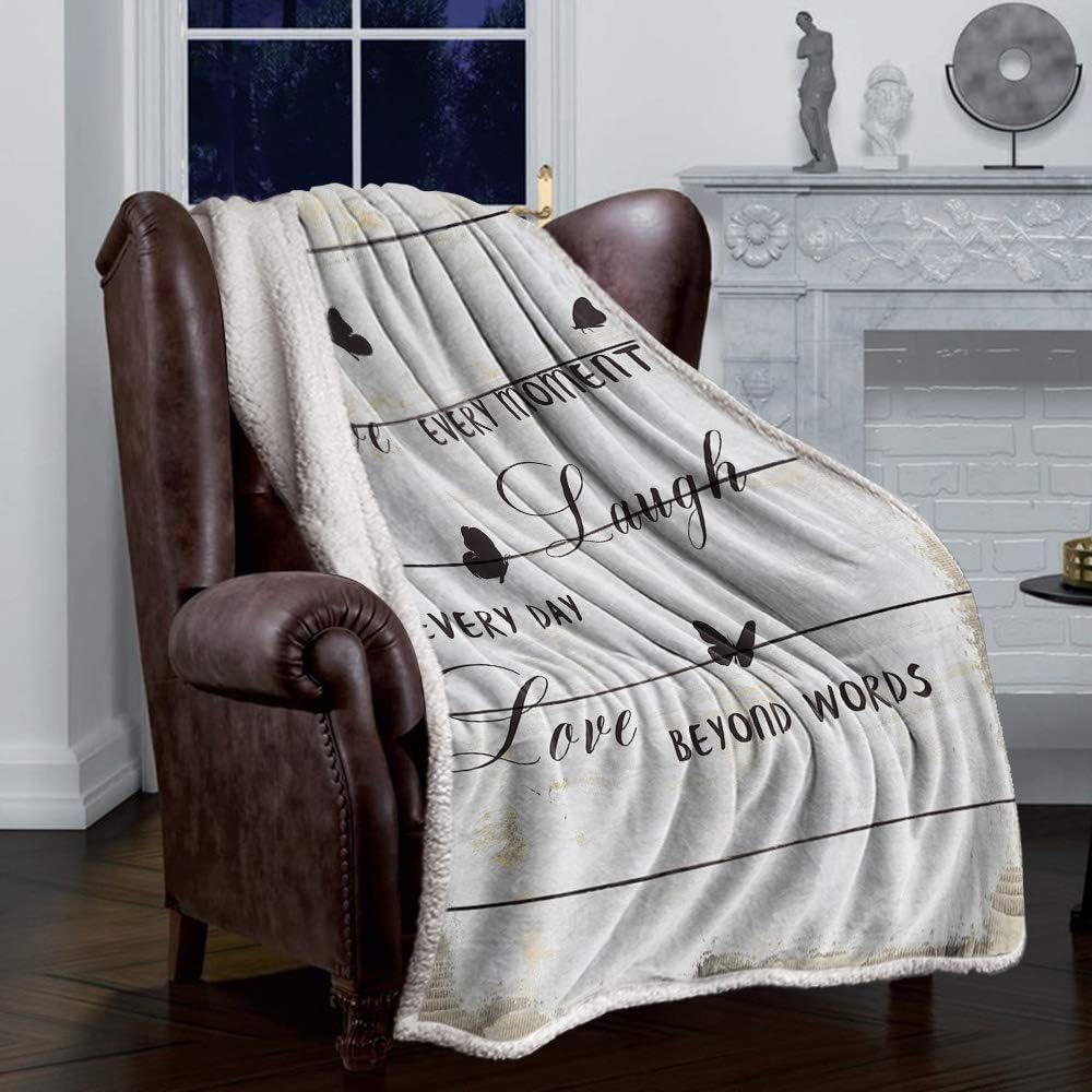 Amazon.com: Beauty Decor Sherpa Fleece Throw Blankets 40x50 inch Live ...