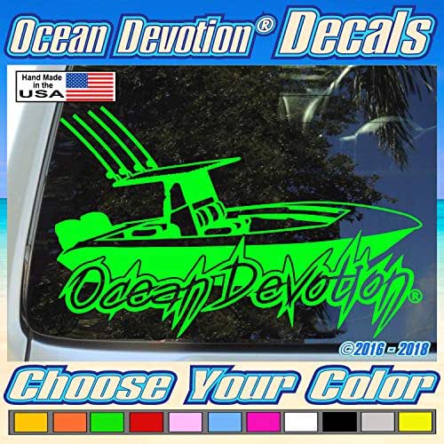 Amazon.com: Offshore Fishing Boat V2 “Ocean Devotion®” Vinyl Decal ...