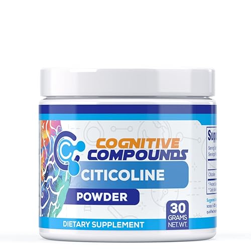 COGNITIVE COMPOUNDS Citicoline (CDP-Choline) Powder - Enhanced Memory ...
