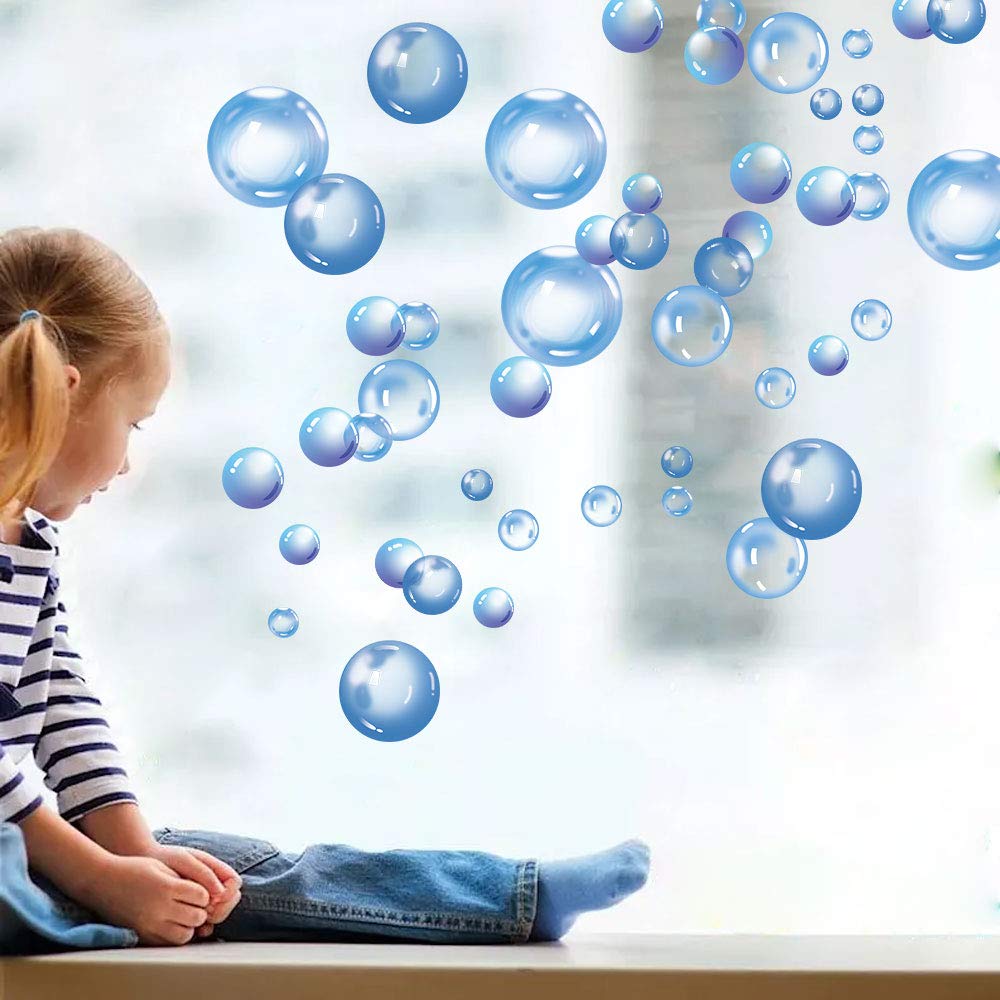 Transparent Bubble Wall Decal Sticker Cutout Kid's Under The Sea ...